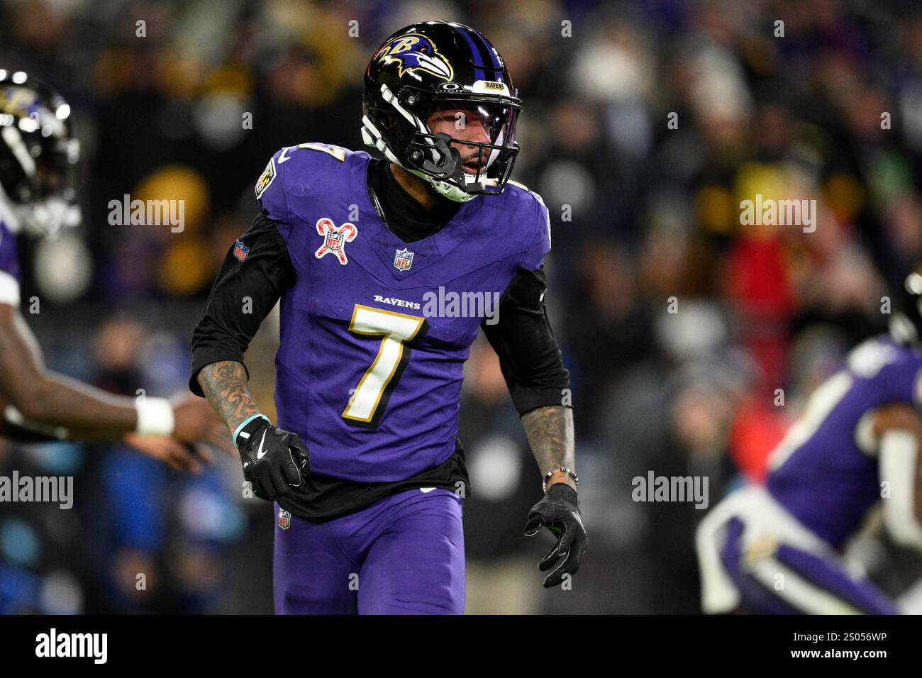 Baltimore Ravens wide receiver Rashod Bateman (7) in action during the ...