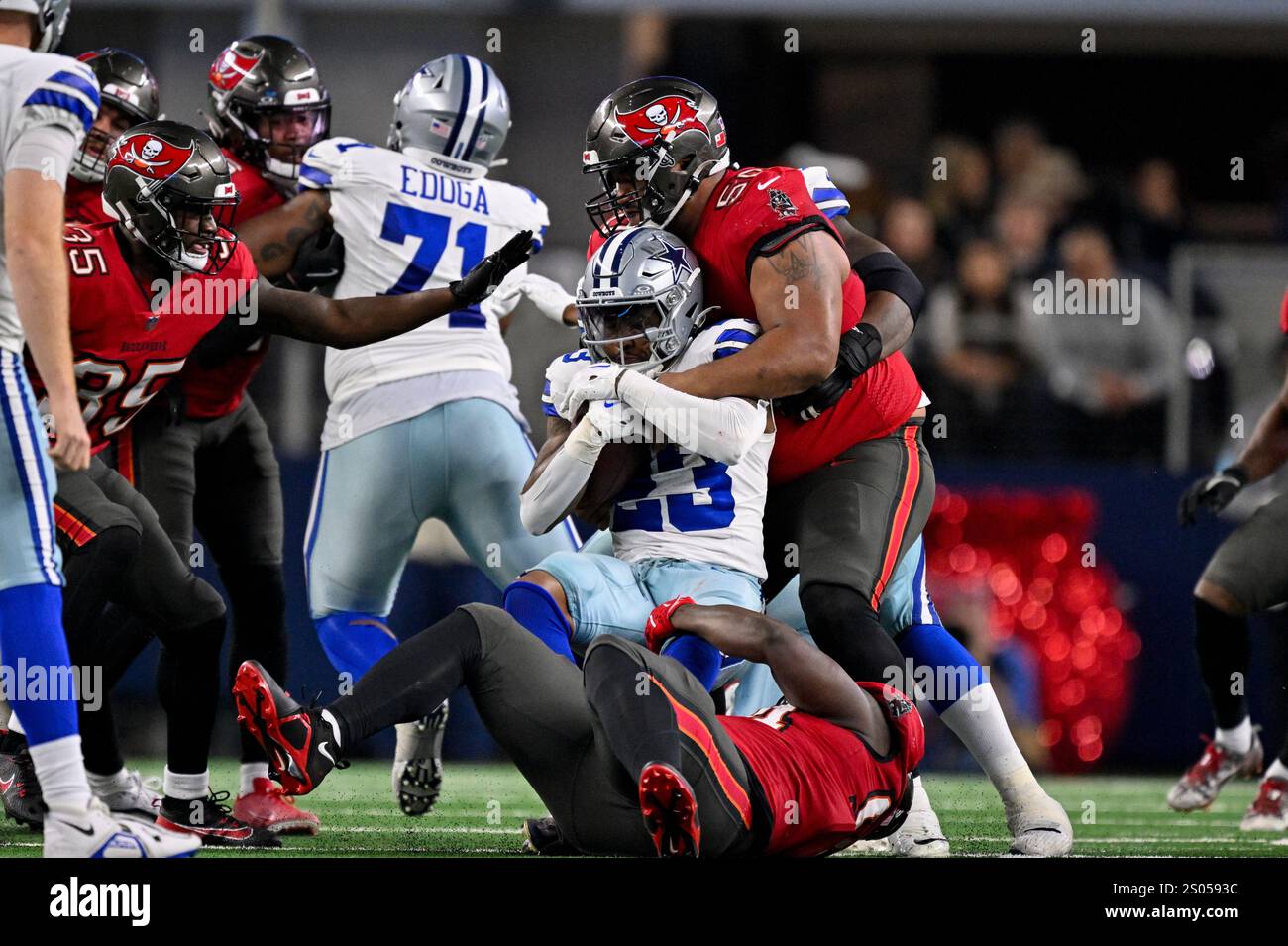 Tampa Bay Buccaneers defensive tackle Vita Vea (50) tackles Dallas ...