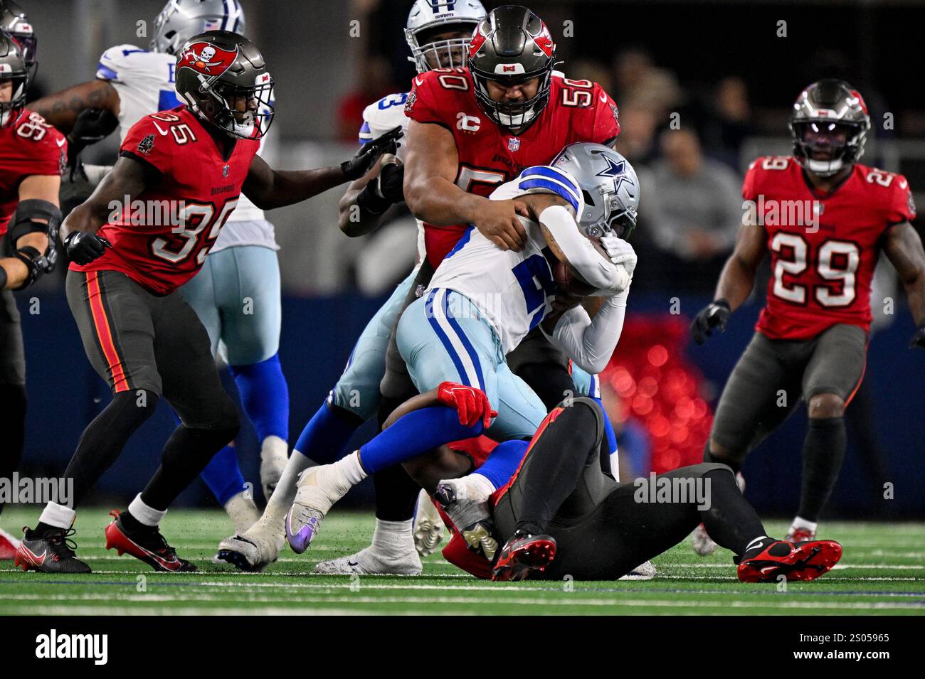 Tampa Bay Buccaneers defensive tackle Vita Vea (50) tackles Dallas ...