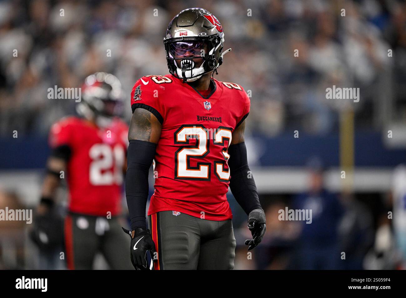 Tampa Bay Buccaneers safety Tykee Smith (23) gets into position during ...
