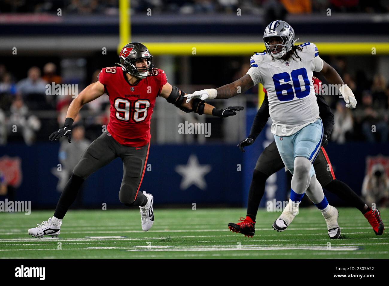 Tampa Bay Buccaneers linebacker Anthony Nelson (98) attempts to rush ...
