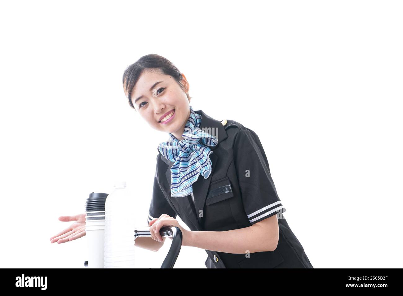 Woman tour guide service Cut Out Stock Images & Pictures - Alamy