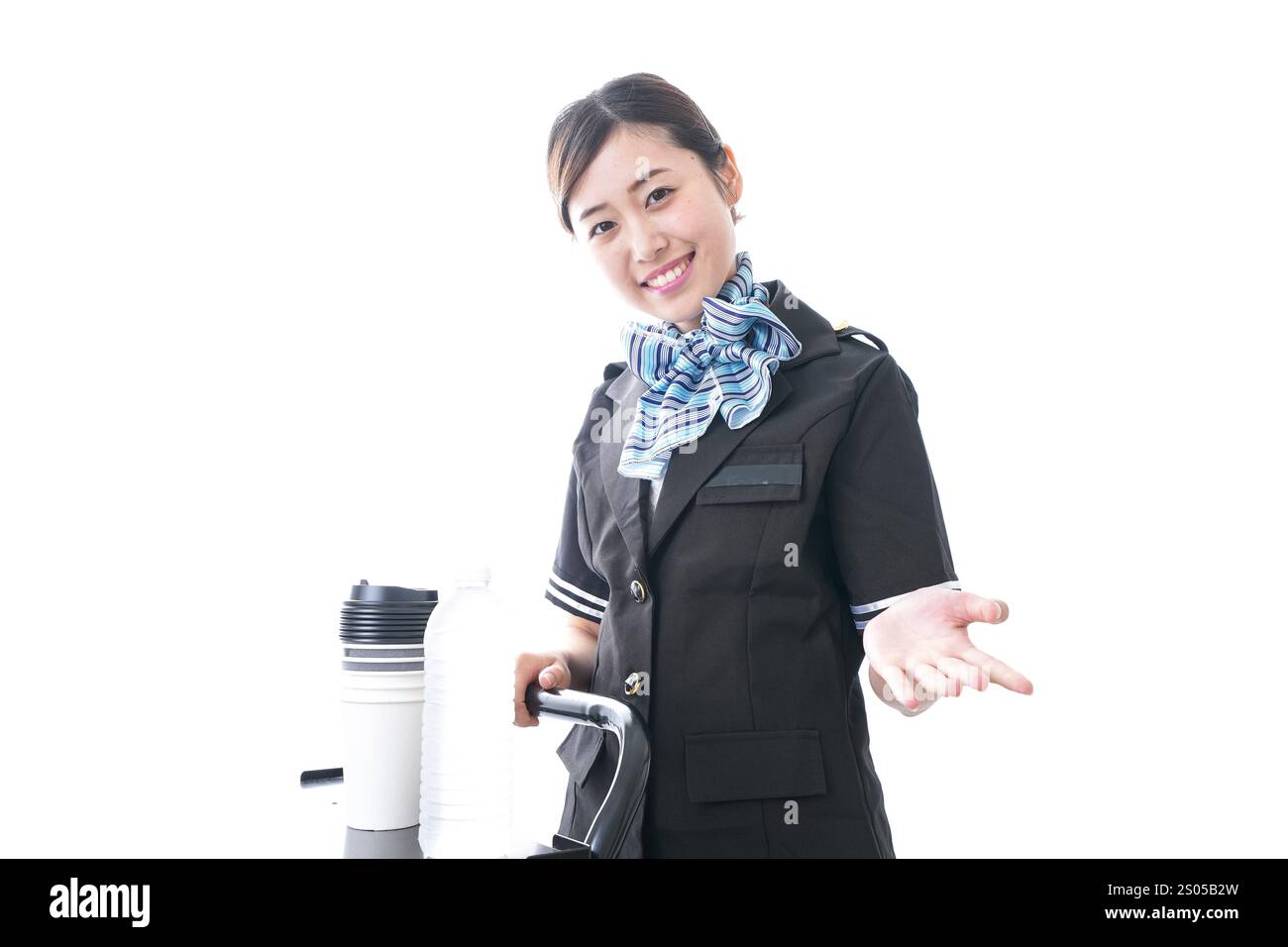 Flight attendant in airplane hi-res stock photography and images - Alamy