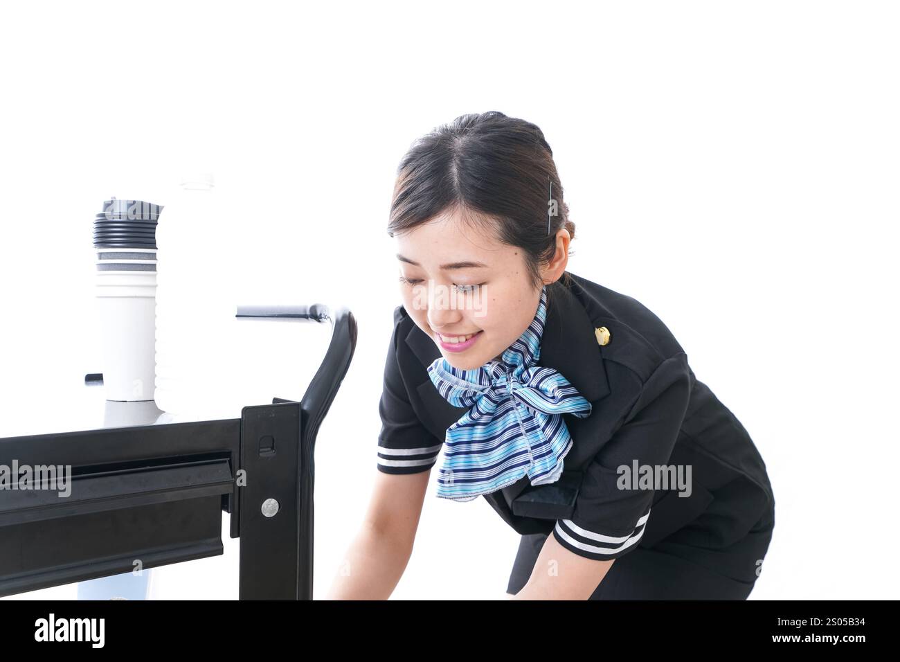 Flight attendant woman service Cut Out Stock Images & Pictures - Alamy