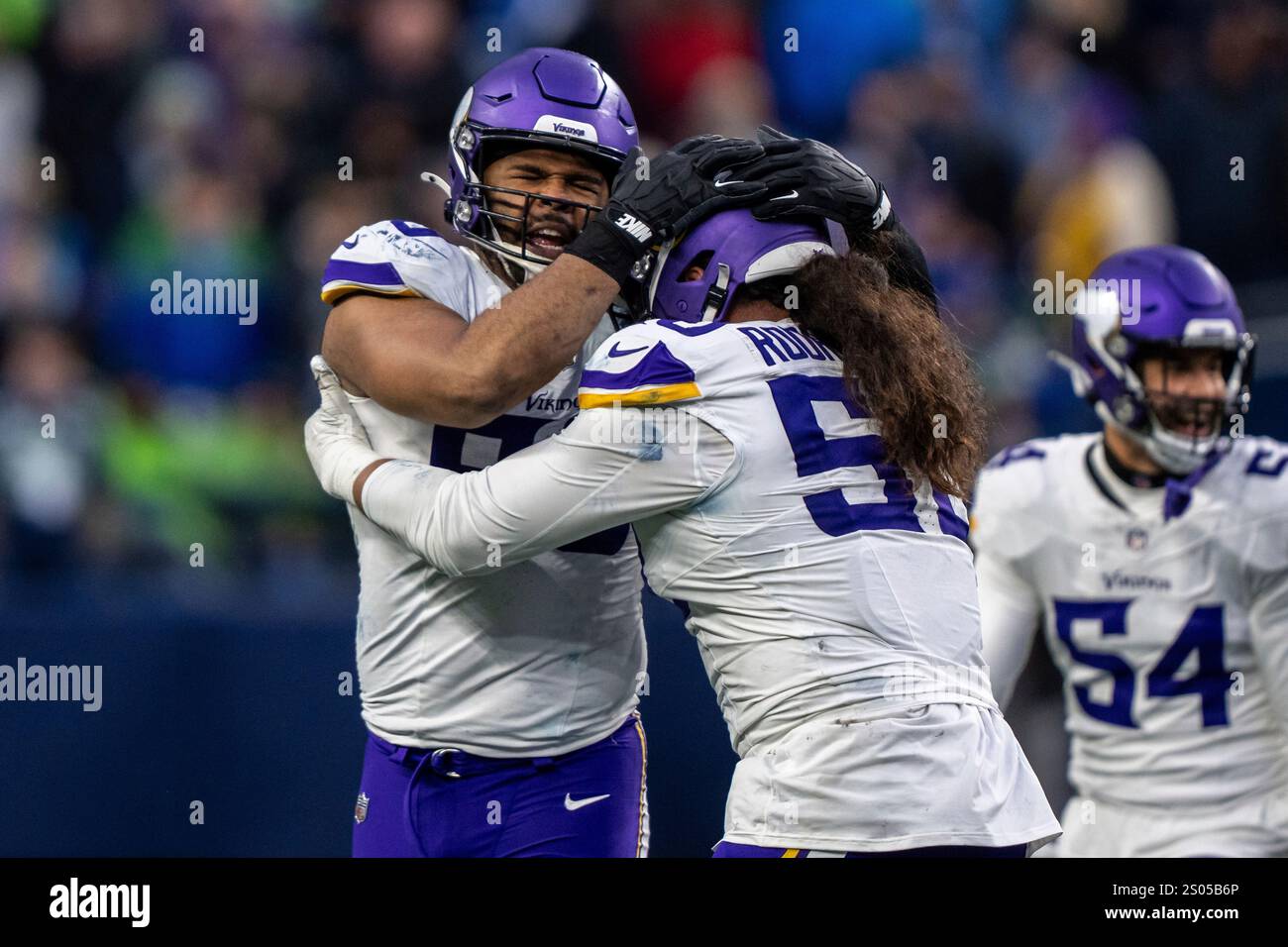 Minnesota Vikings defensive lineman Jerry Tillery and defensive lineman ...