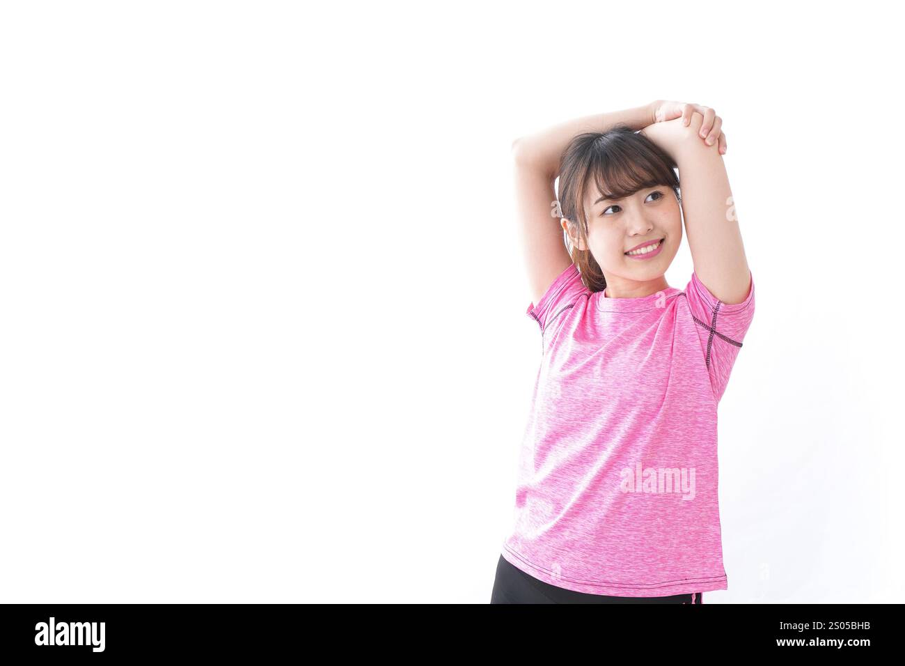 Stretching back Cut Out Stock Images & Pictures - Alamy