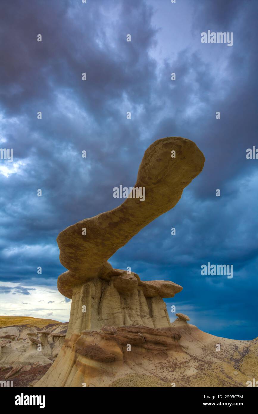 The King of Wings, a sandstone hoodoo in the badlands of the San Juan ...