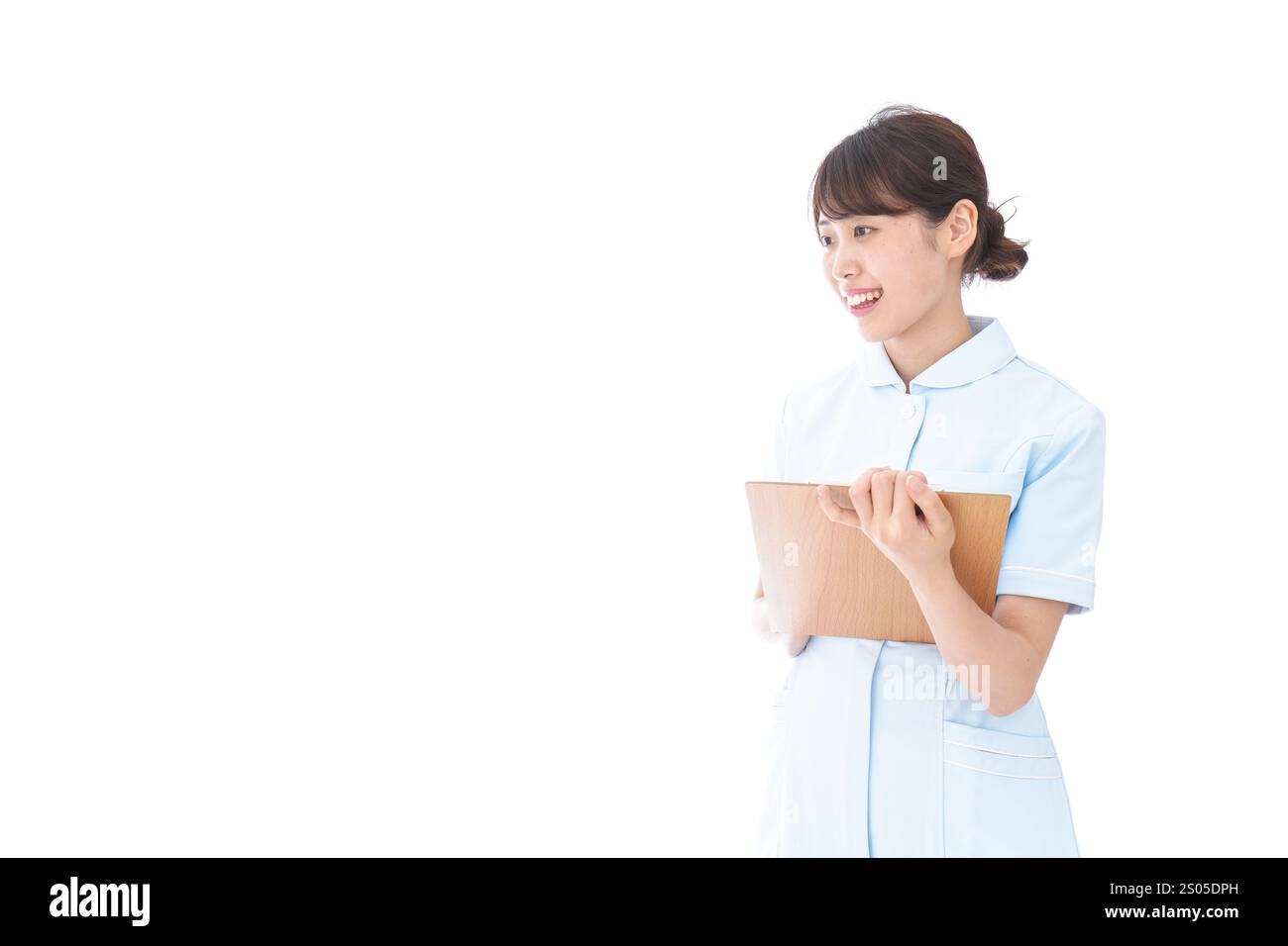 Nurse with medical records Stock Photo - Alamy