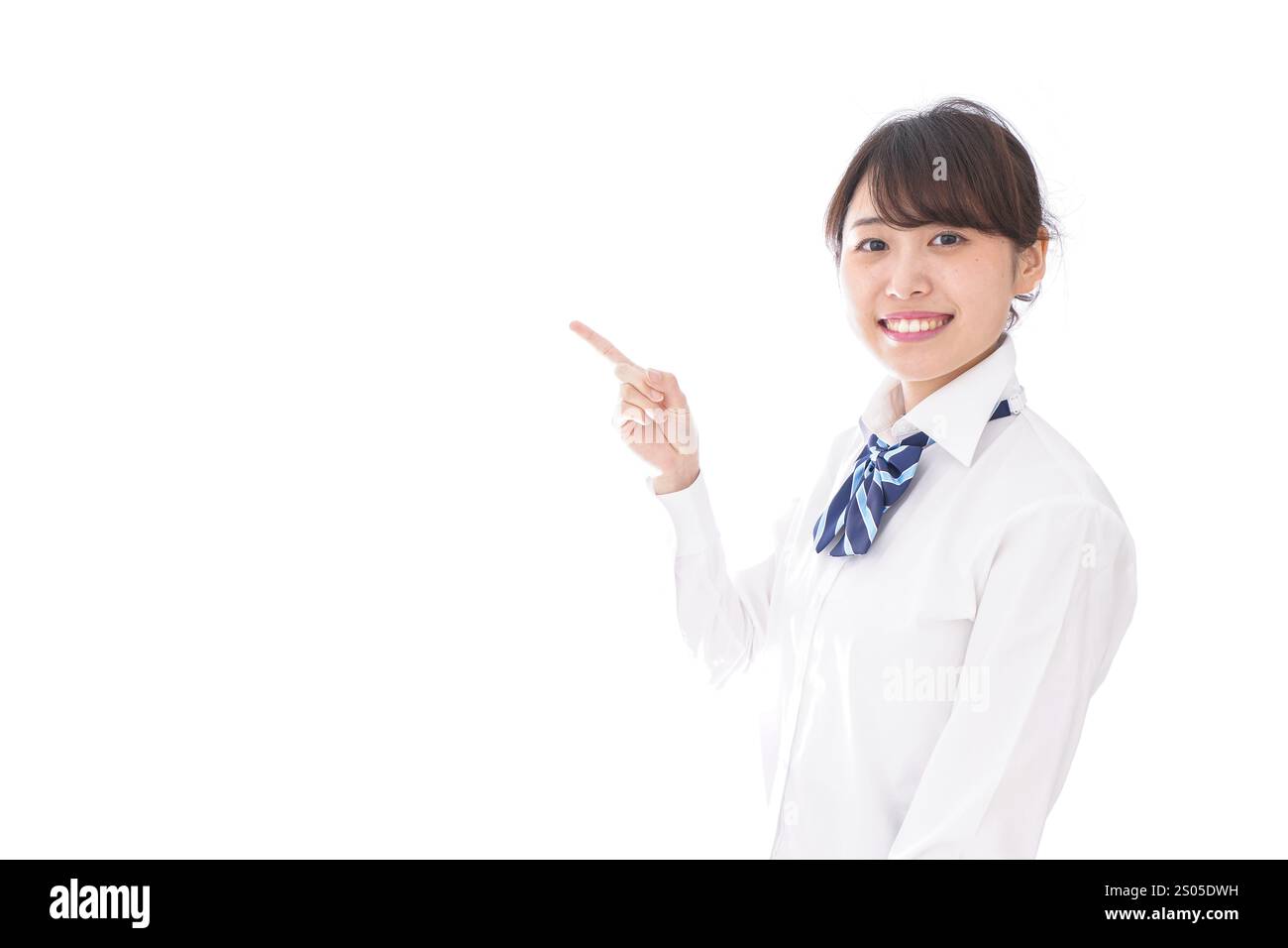 Student pointing finger Stock Photo - Alamy