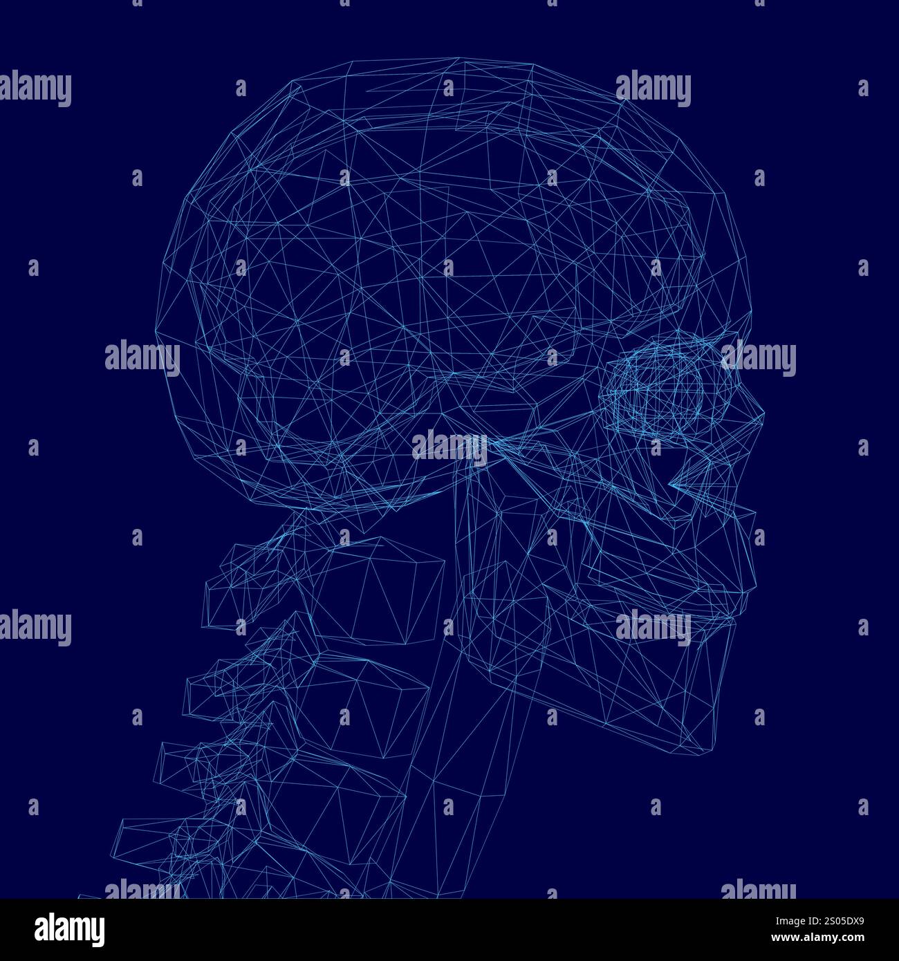 Triangles skull Stock Vector Images - Alamy