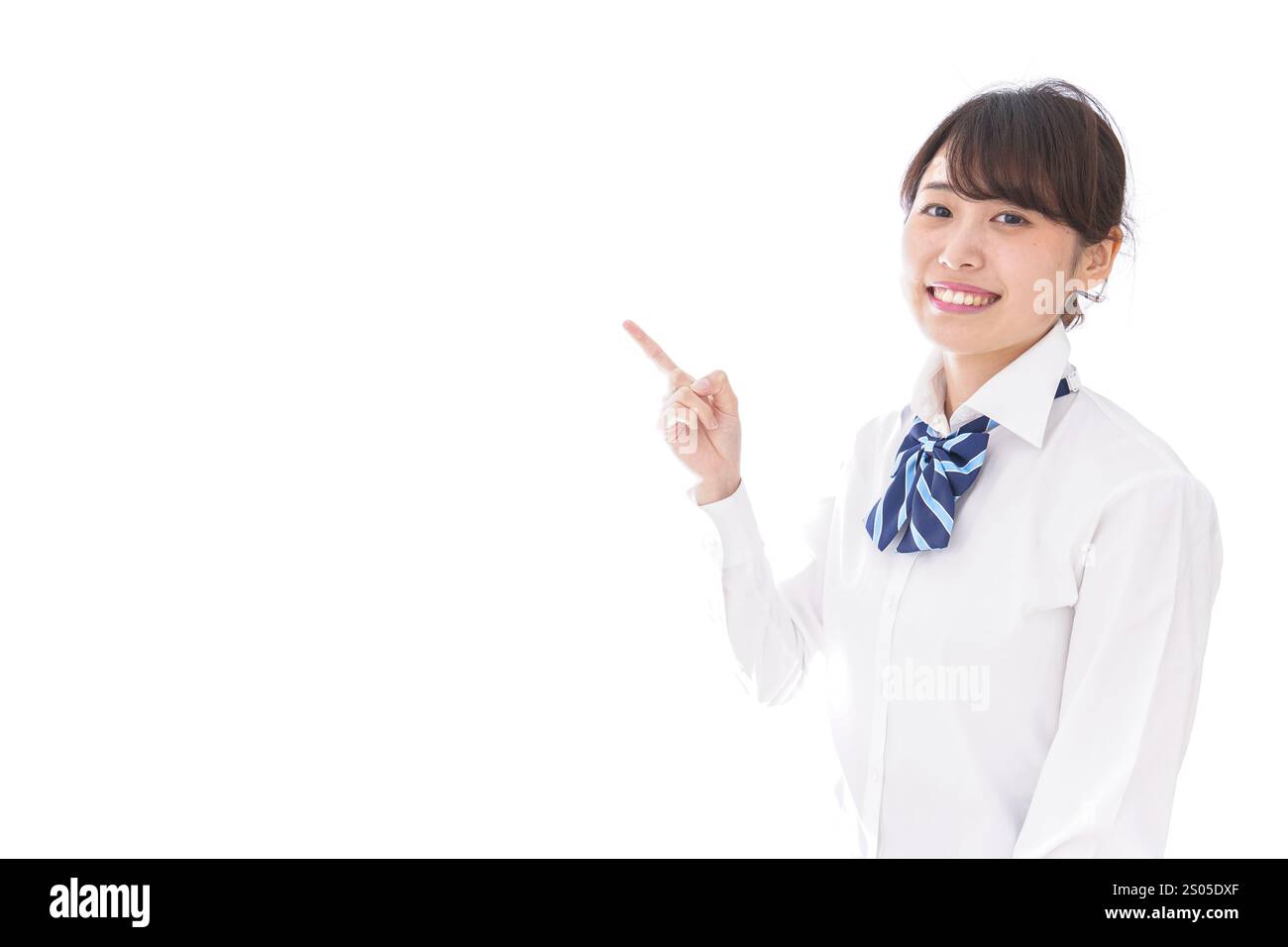 Student pointing finger Stock Photo - Alamy