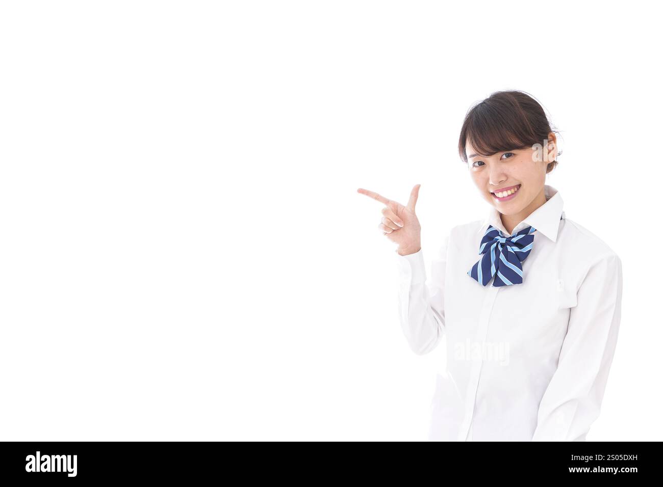 Student pointing finger Stock Photo - Alamy