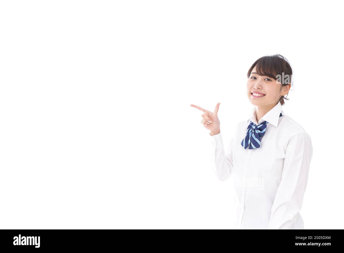 Student pointing finger Stock Photo - Alamy