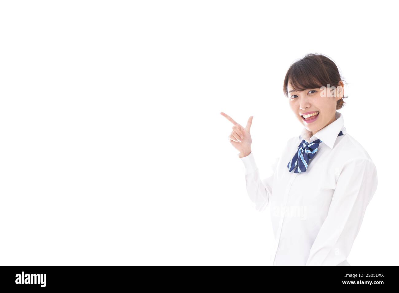 Student pointing finger Stock Photo - Alamy