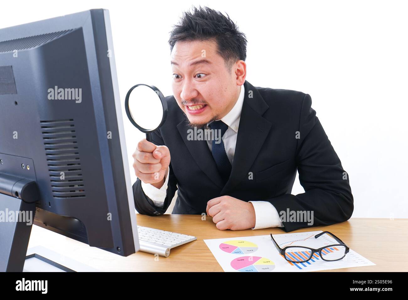 Business people doing research Stock Photo - Alamy
