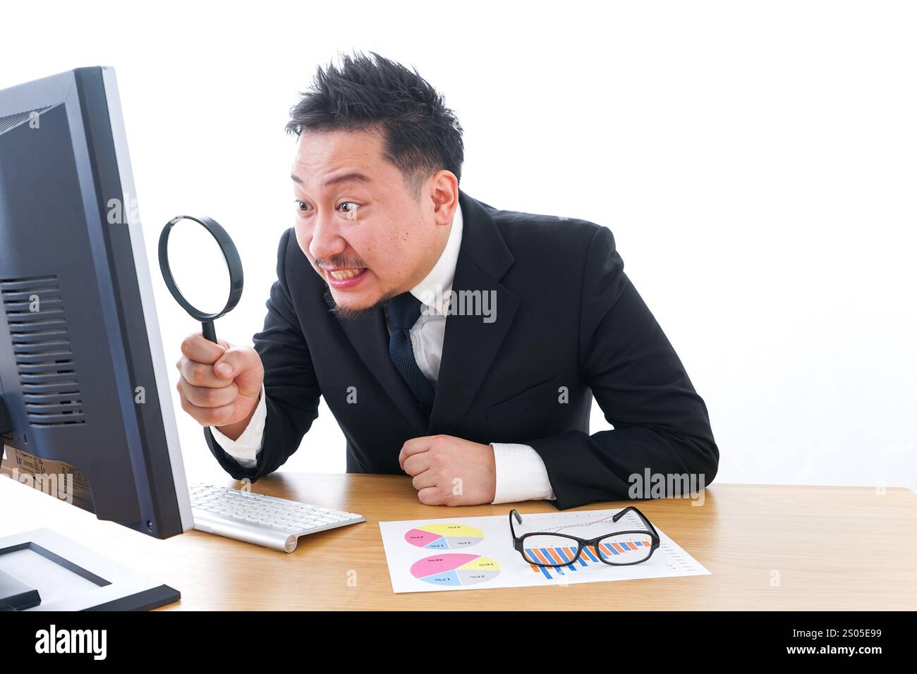 Business people doing research Stock Photo - Alamy