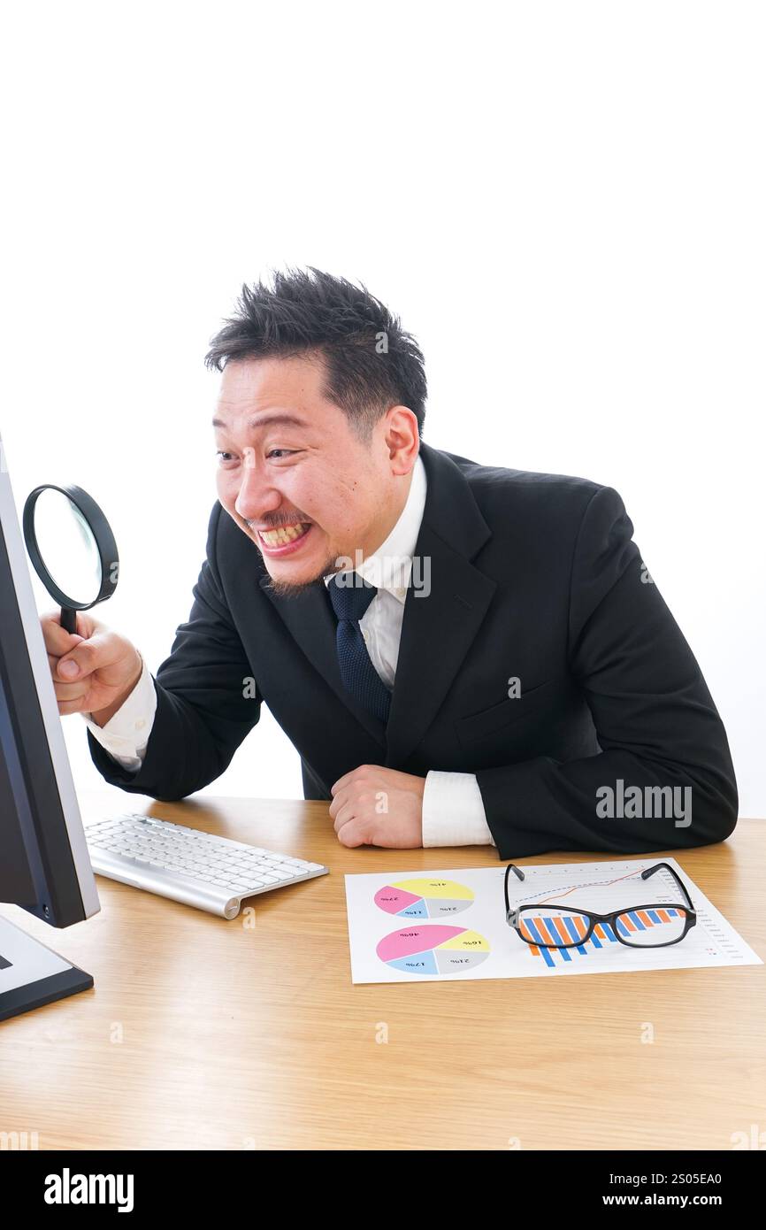 Light workplace computer business hi-res stock photography and images ...