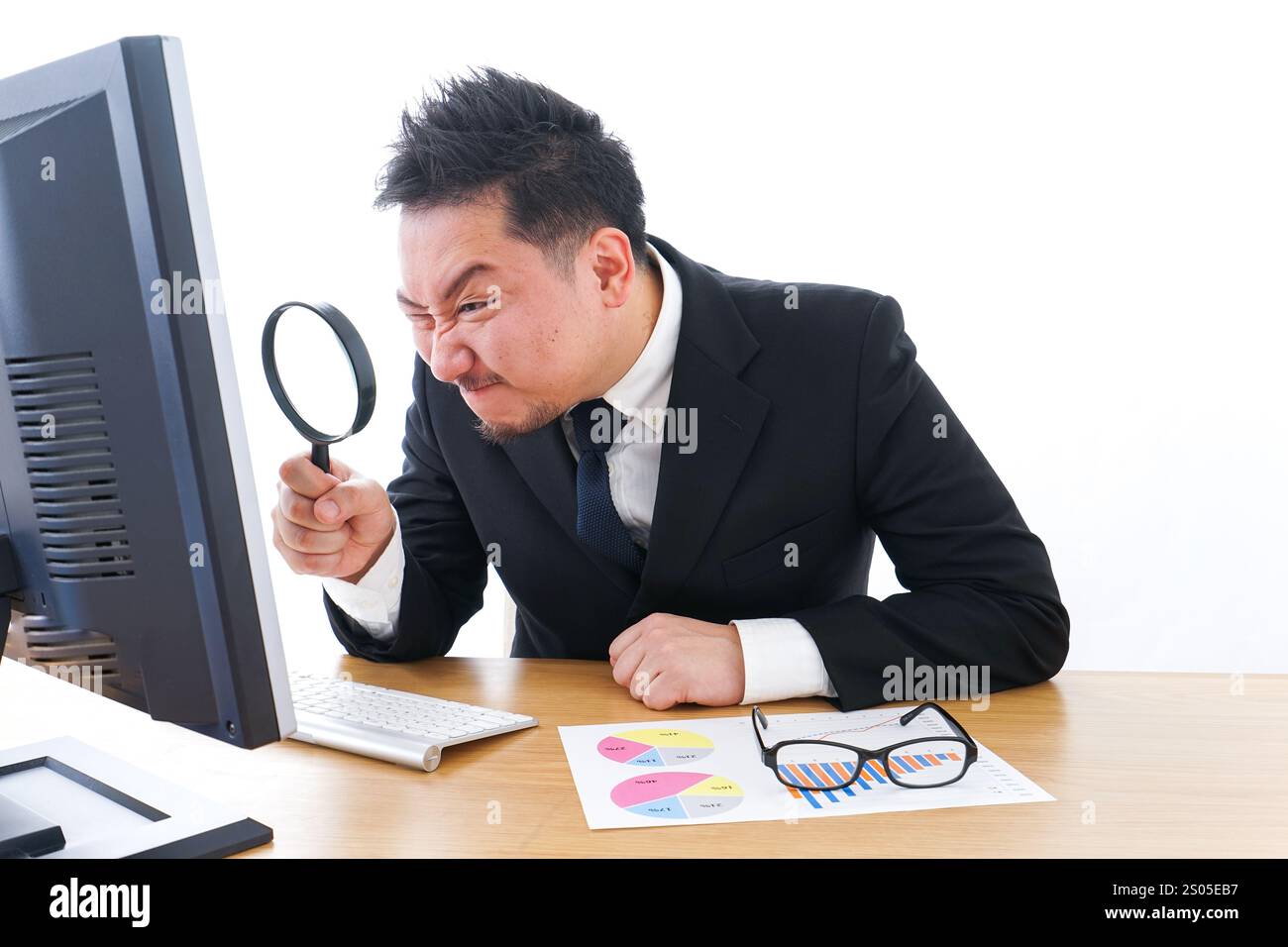 Business people doing research Stock Photo - Alamy