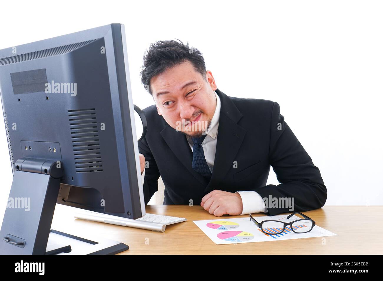 Business people doing research Stock Photo - Alamy