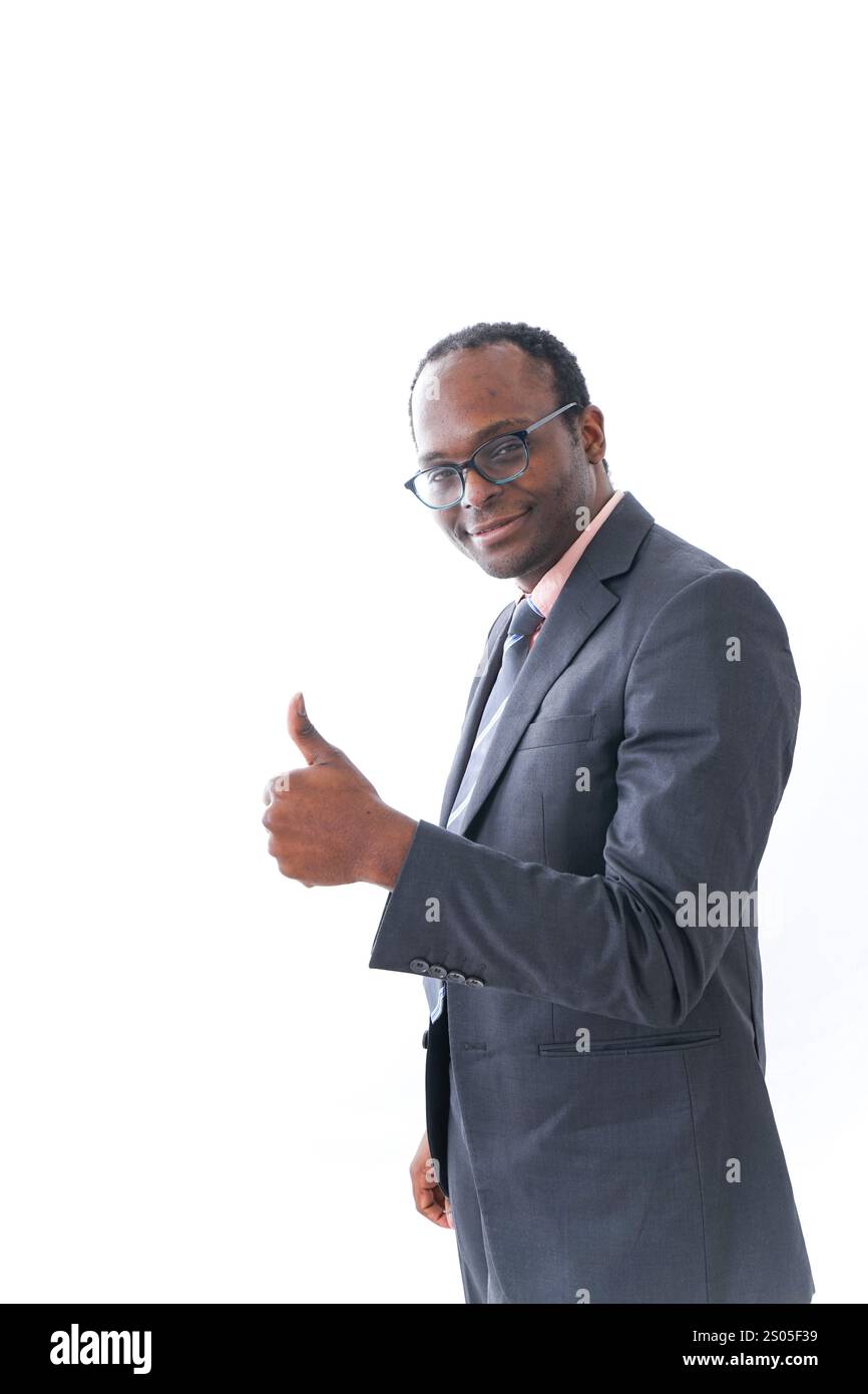 Businessman giving presentation Cut Out Stock Images & Pictures - Alamy