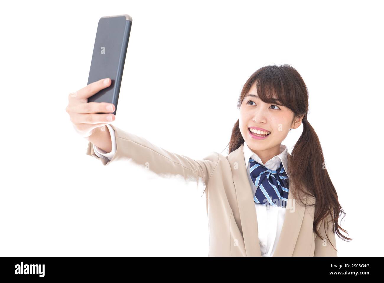 Happy girls school in Cut Out Stock Images & Pictures - Alamy