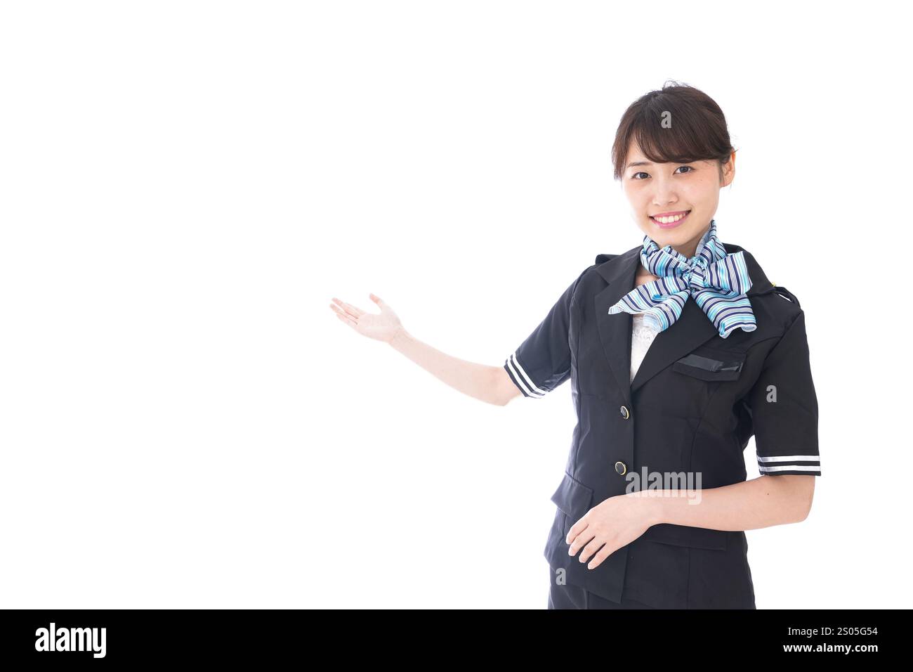 Cabin attendant giving a tour Stock Photo - Alamy