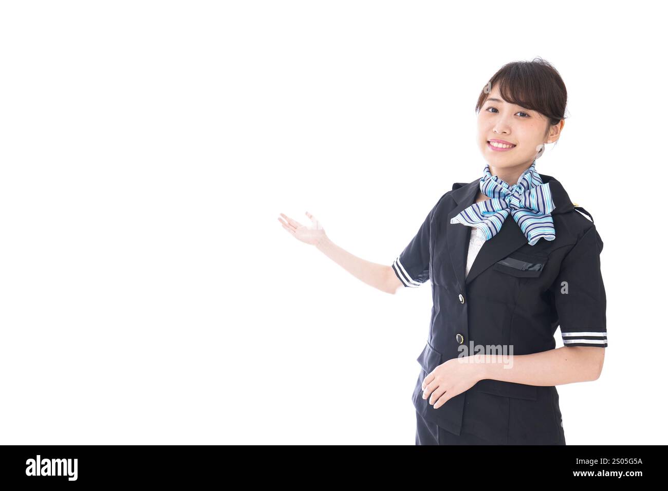 Cabin attendant giving a tour Stock Photo - Alamy