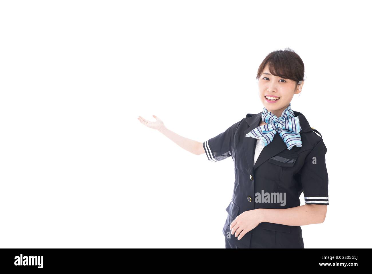 Cabin attendant giving a tour Stock Photo - Alamy