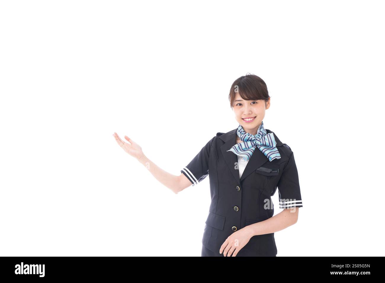 Cabin attendant giving a tour Stock Photo - Alamy