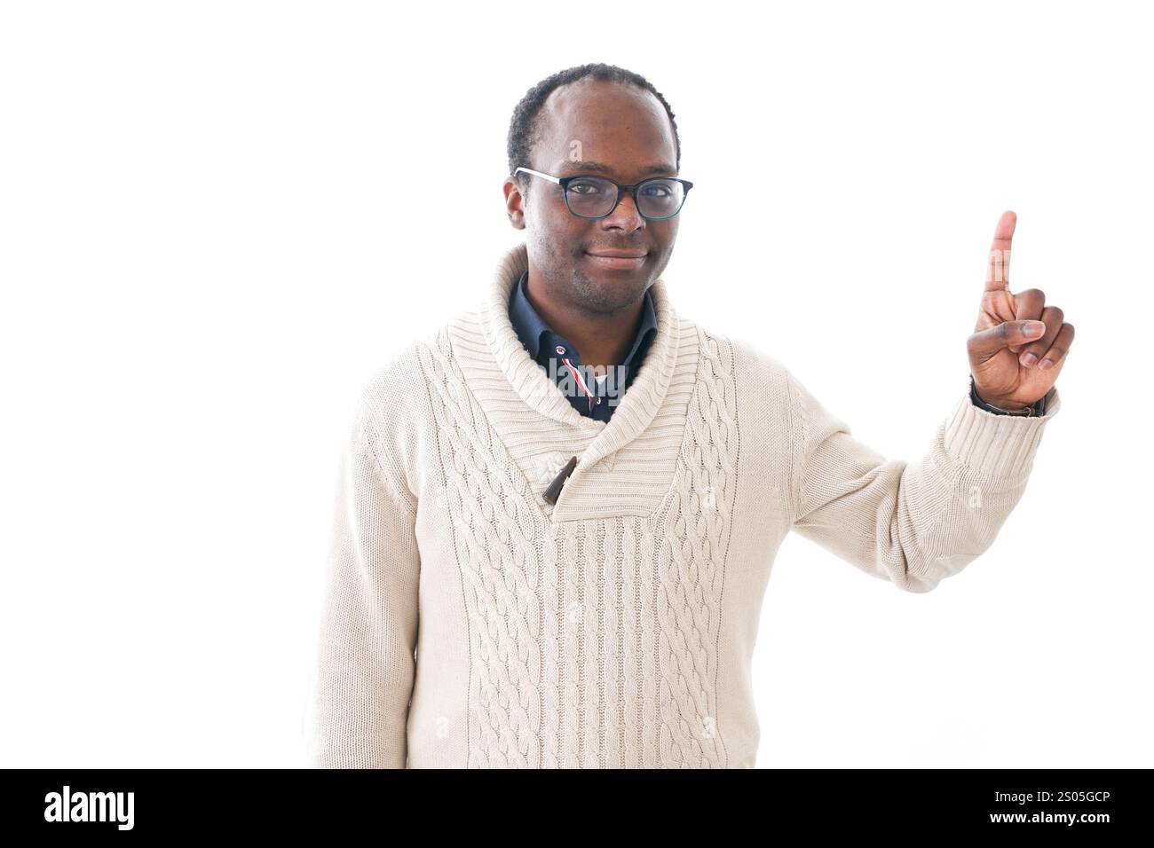 Male pointing finger Stock Photo - Alamy