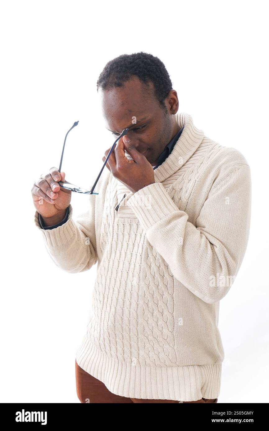 Man in poor health Stock Photo - Alamy