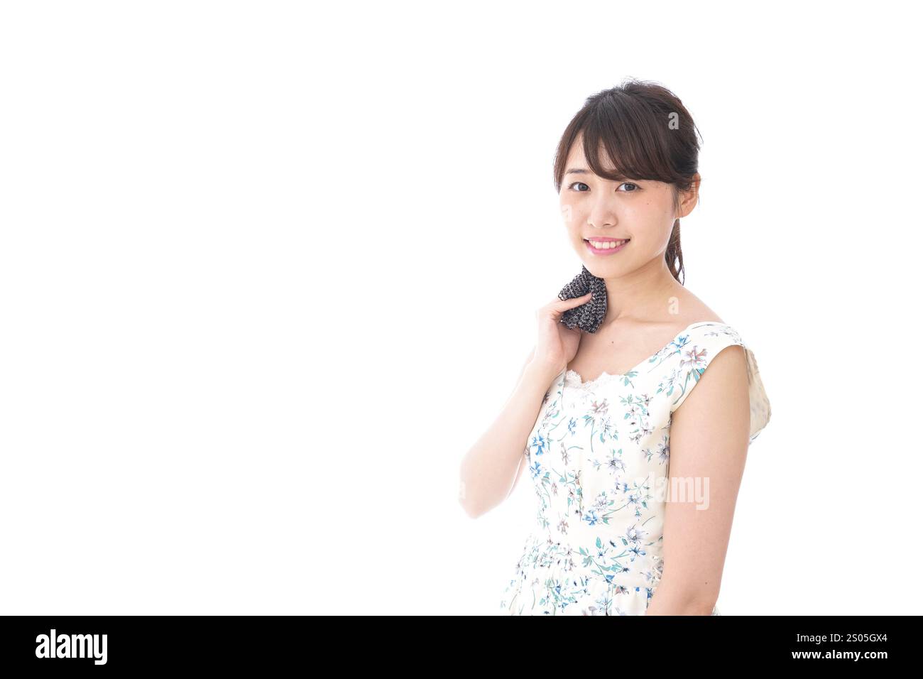 Extreme heat, sweating woman Stock Photo - Alamy