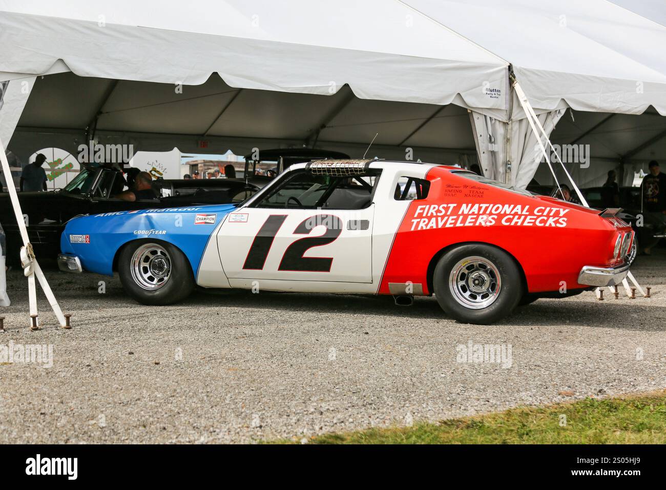 Bobby Allison's red, white and blue 1974 AMC Matador Penske-Allison ...