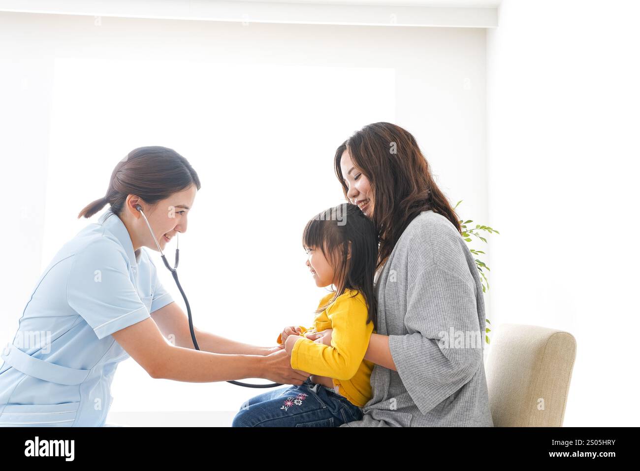 Child being examined at hospital Stock Photo - Alamy