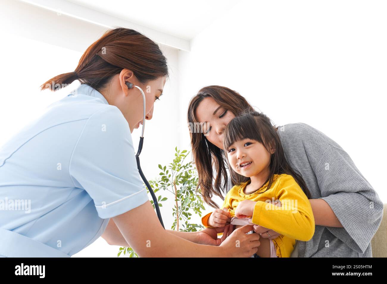Children's Health Check-up Stock Photo - Alamy