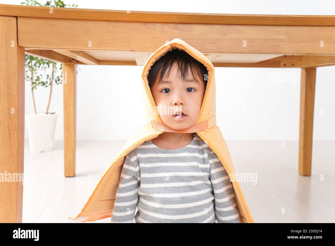 Disaster prevention hood Stock Photo - Alamy