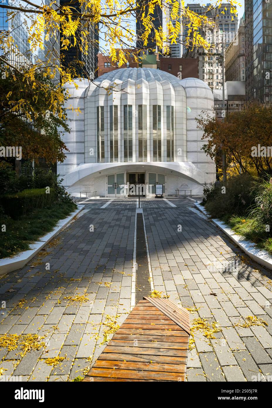 The St. Nicholas Greek Orthodox Church and National Shrine, framed by ...