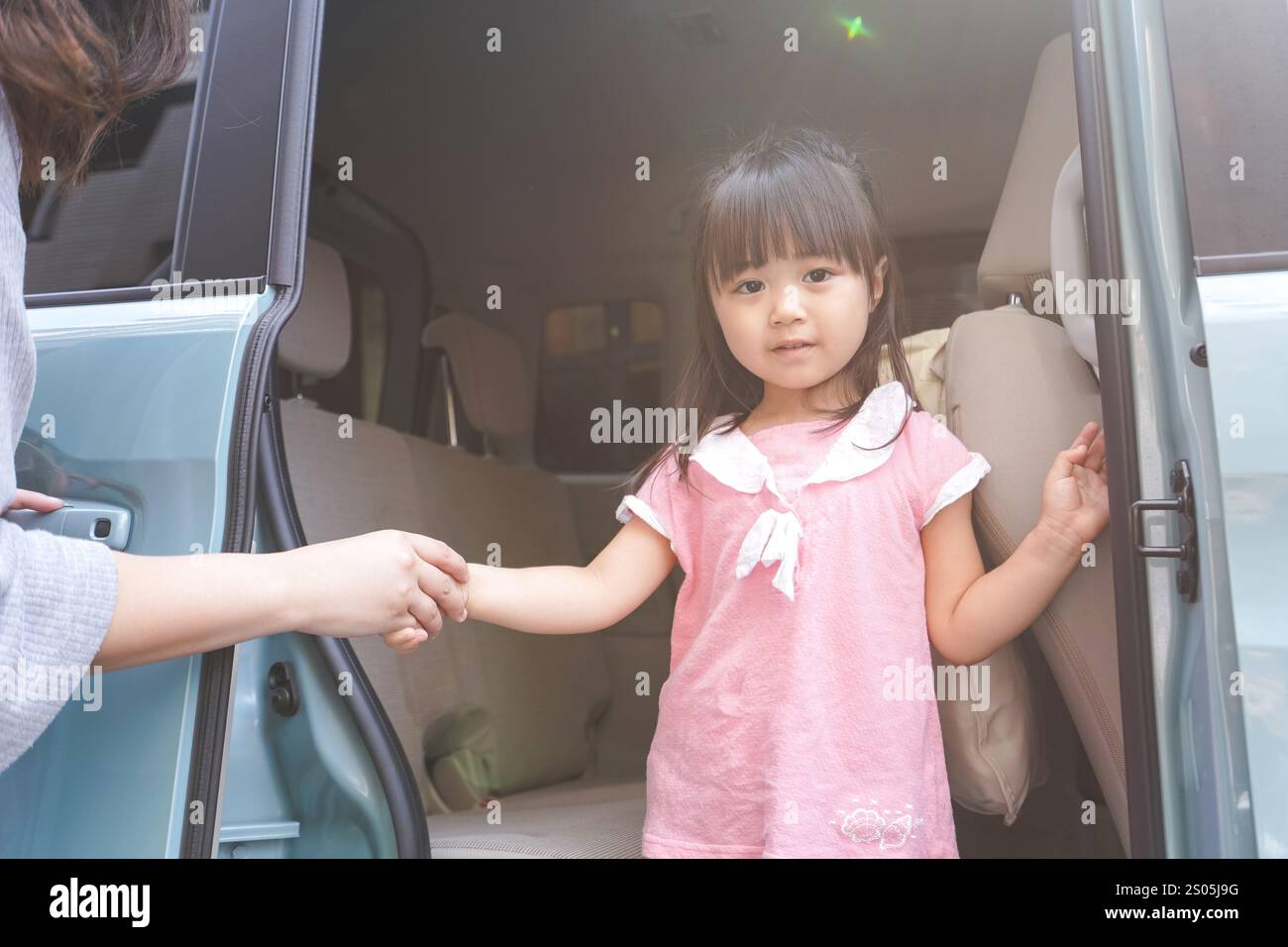 Children in a car Stock Photo - Alamy