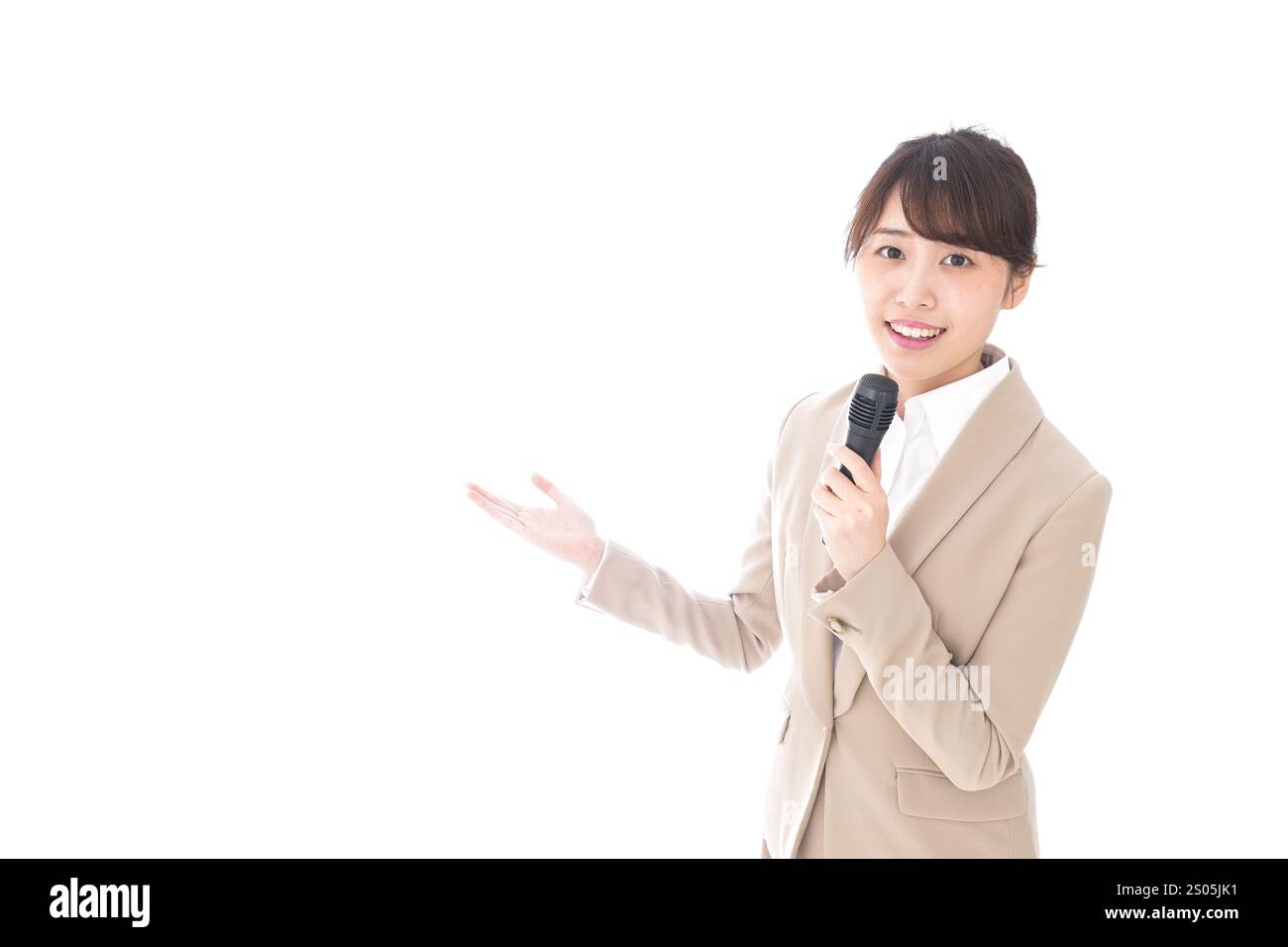 Female employee presentation Cut Out Stock Images & Pictures - Alamy
