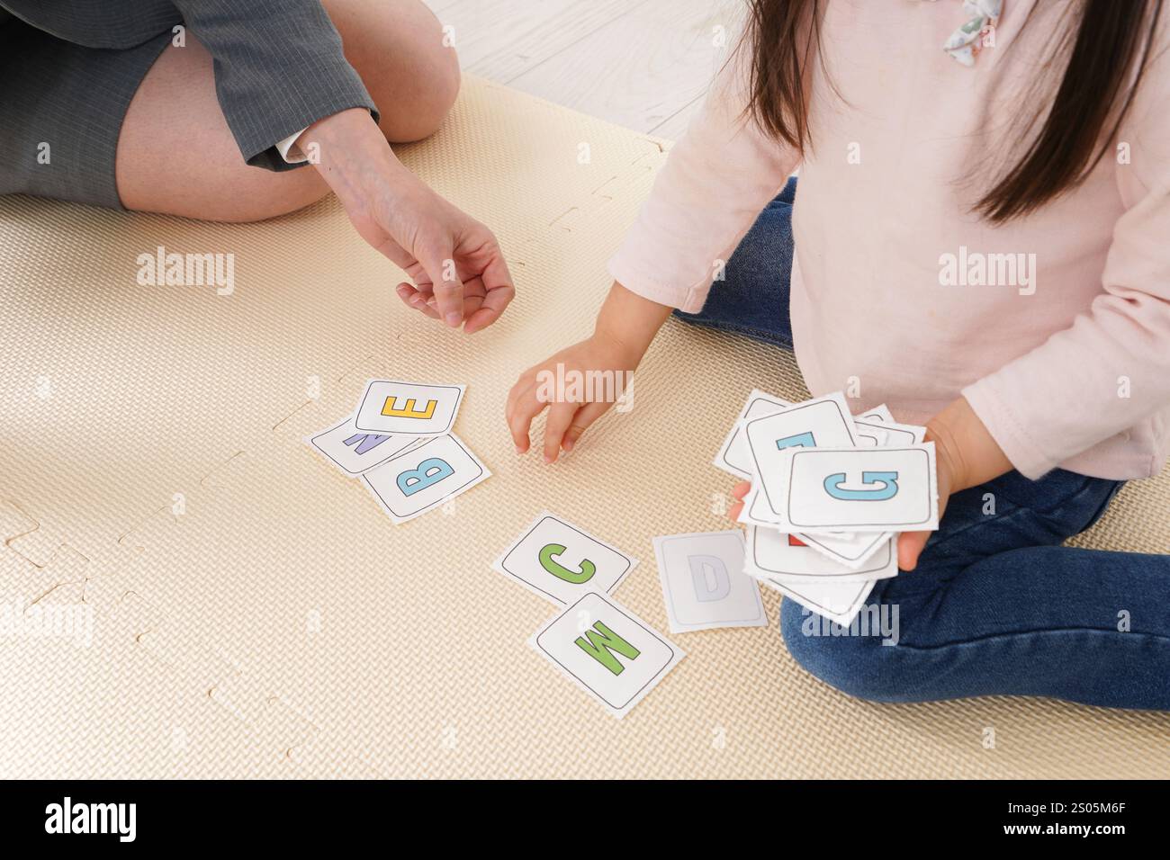 Children taking English conversation lessons Stock Photo - Alamy