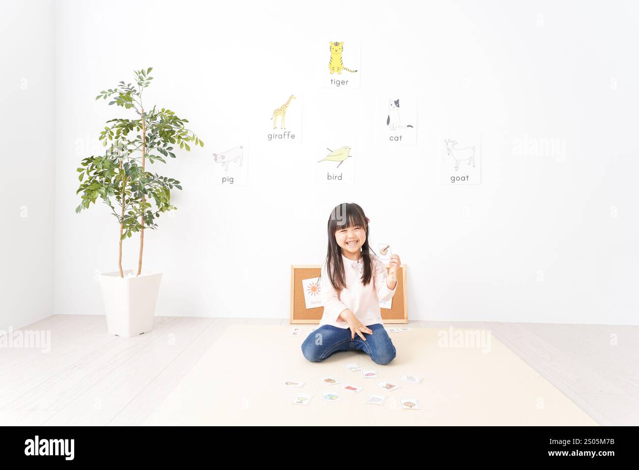 A child studying English Stock Photo - Alamy