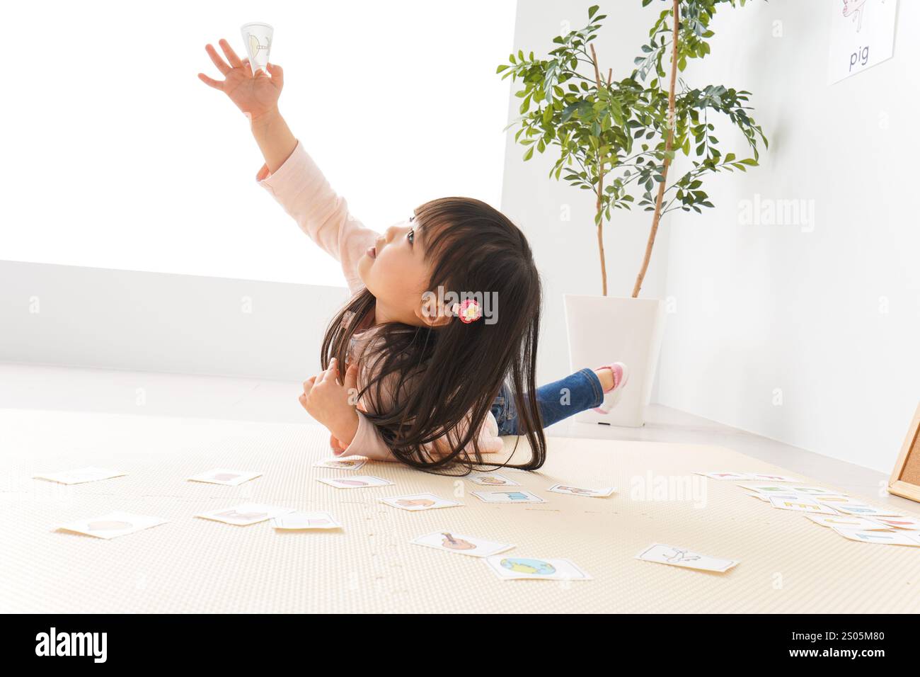 A child studying English Stock Photo - Alamy