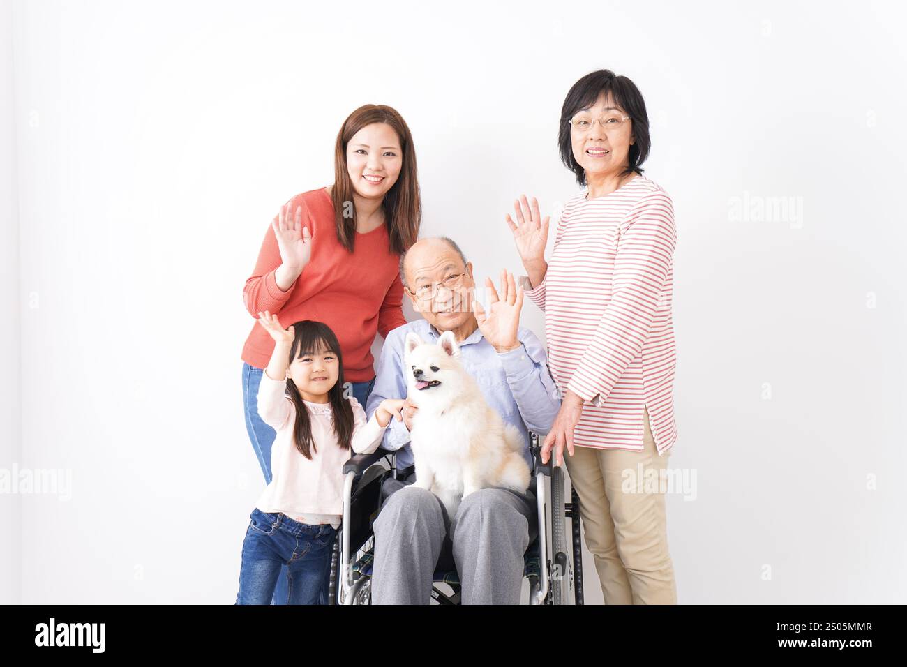Happy family group photo Stock Photo - Alamy