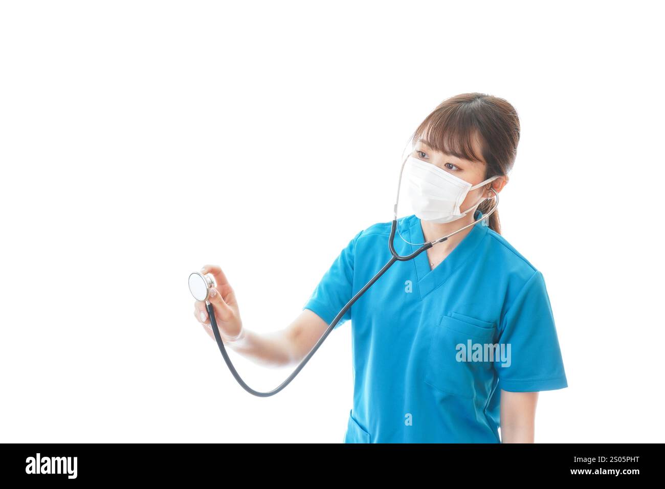 Female nurse wearing mask Cut Out Stock Images & Pictures - Alamy