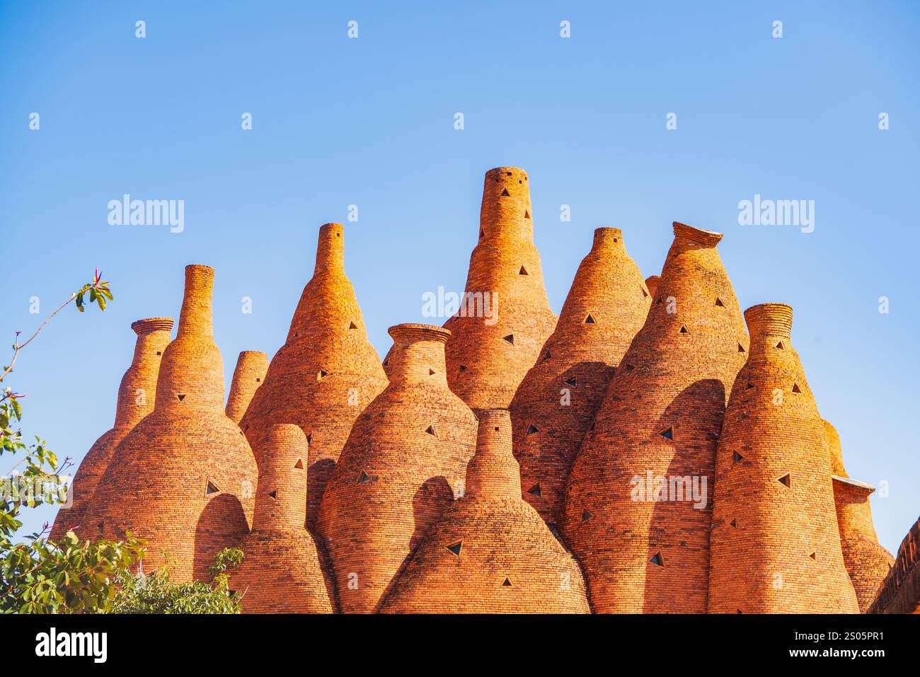 The red brick castle in Dongfengyun Art Town, Mile City, Honghe, Yunnan ...