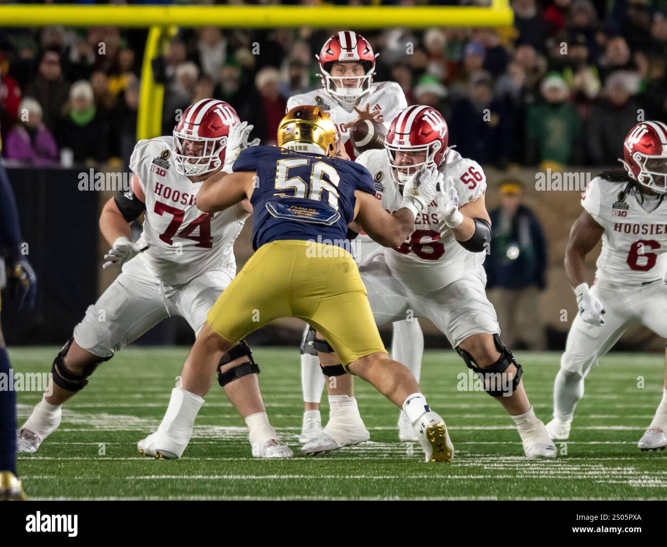SOUTH BEND, IN - DECEMBER 20: Indiana Hoosiers offensive lineman Mike ...