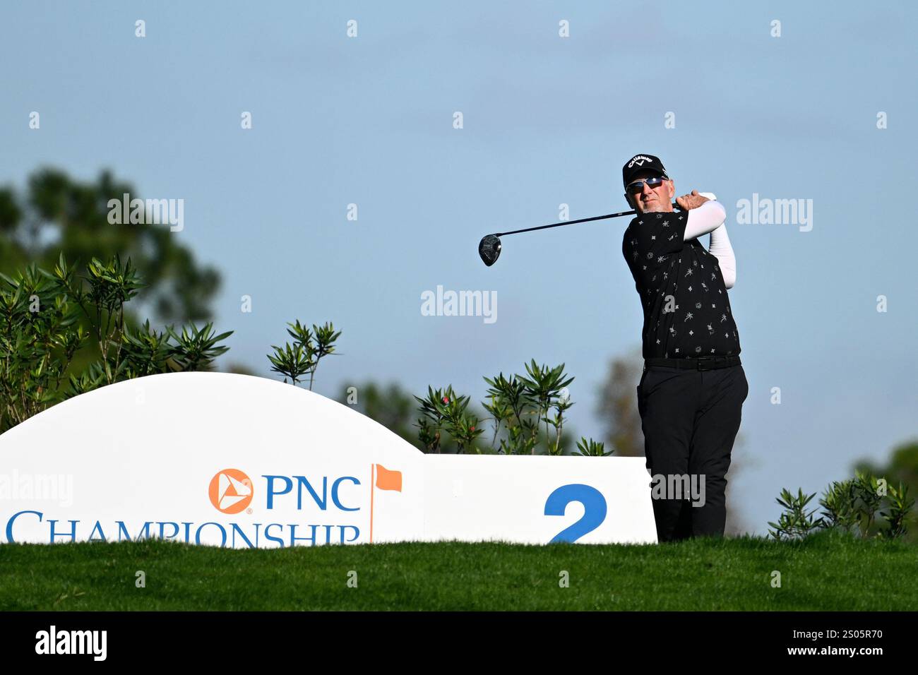David Duval tees off on the second hole during the final round of the ...