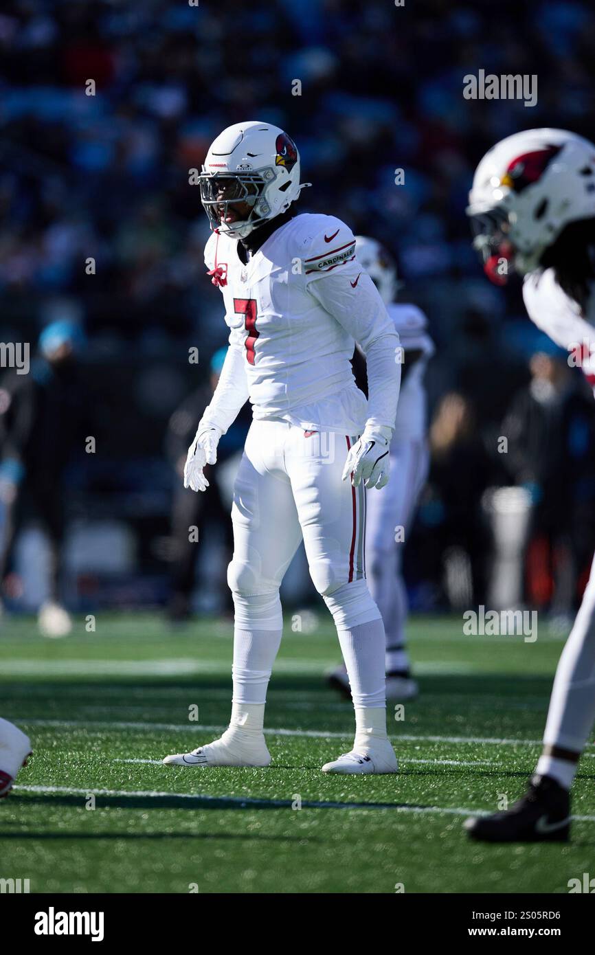 Arizona Cardinals linebacker Kyzir White (7) lines up on defense during ...