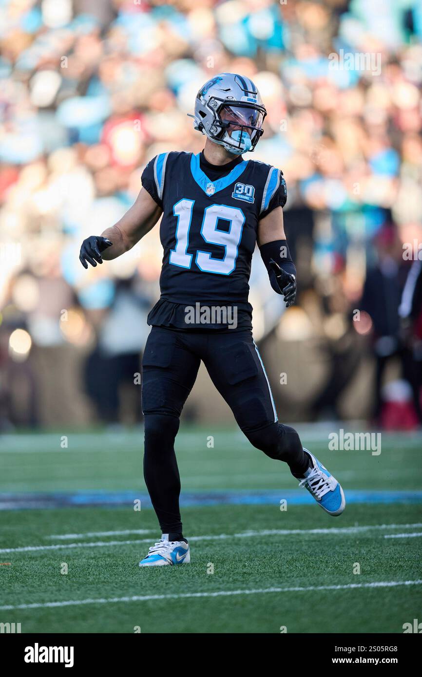 Carolina Panthers wide receiver Adam Thielen (19) goes in motion during ...