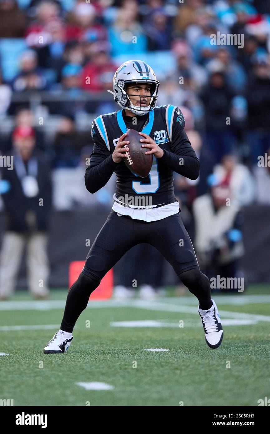 Carolina Panthers quarterback Bryce Young (9) looks for an open ...